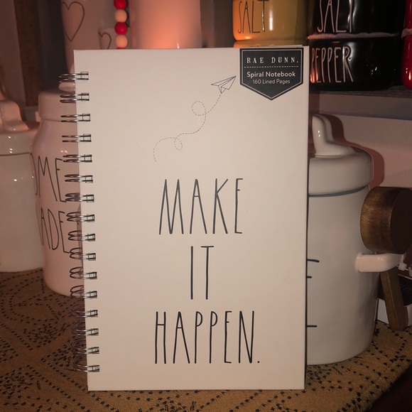 Rae Dunn | Office | Rae Dunn Make It Happen Spiral Notebook | Poshmark